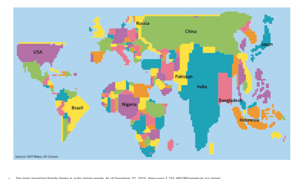 Here's what the world would look like if countries were scaled based on ...
