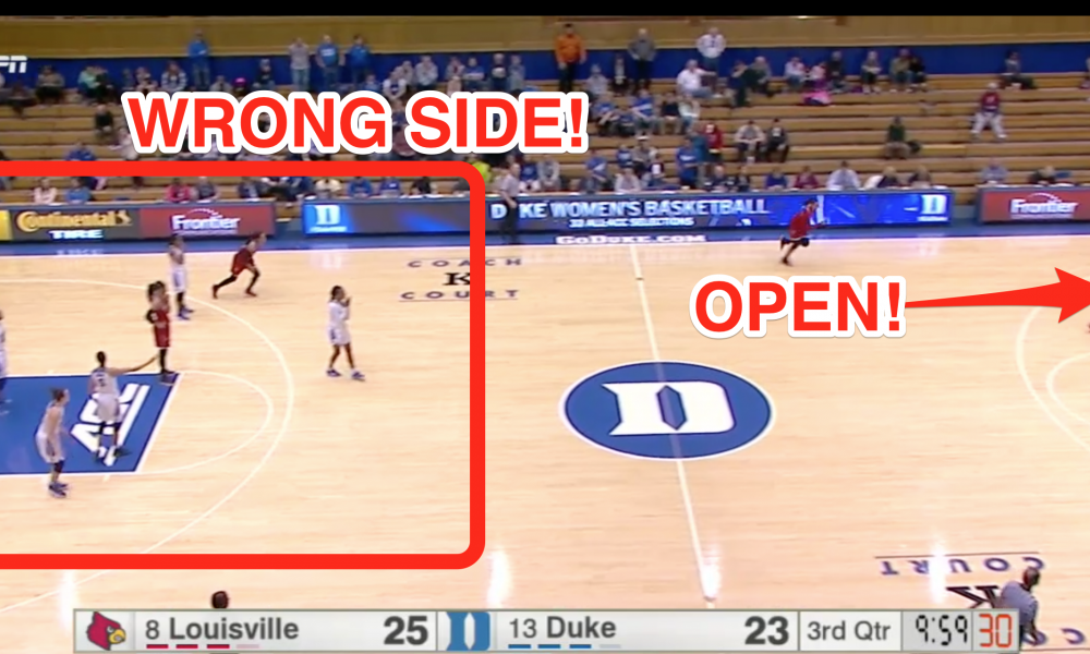 Duke defends wrong end of the court, gives up wide open layup to ...