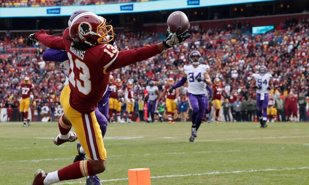Washington Redskins receiver makes leaping 1-handed catch for touchdown ...