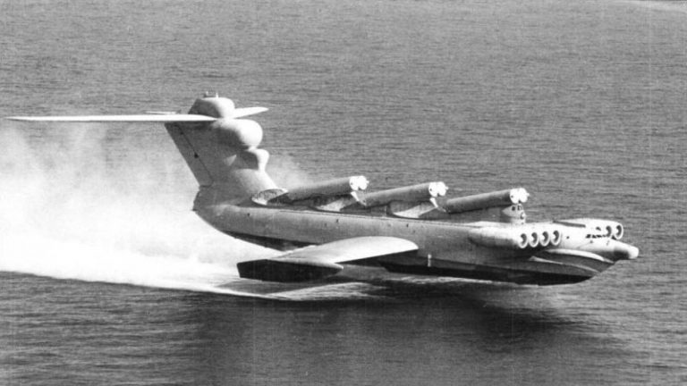 The Soviet MD-160 “Caspian Sea Monster” ground effect vehicle aquatic ...